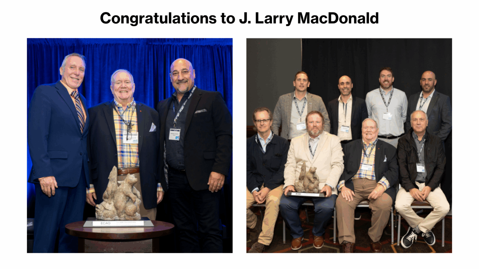Congratulations to J. Larry MacDonald - Black & McDonald